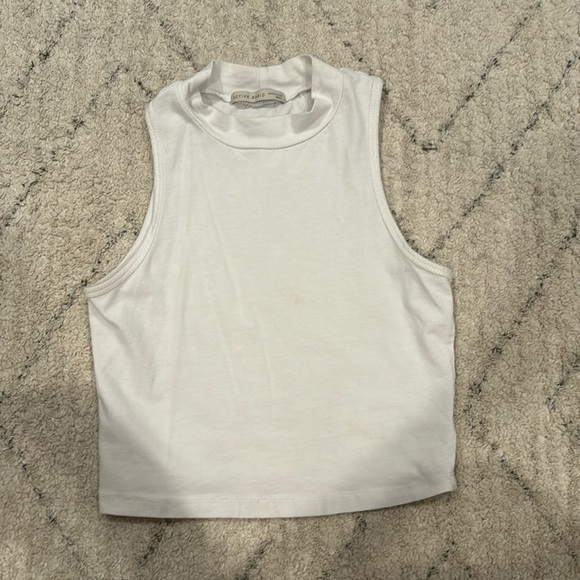 Active Basic | Tops | Active Basic White Cropped Tank | Poshmark